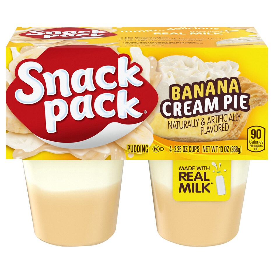 Snack Pack Banana Cream Pie Pudding, 2-pc Pack. | Dollar Tree