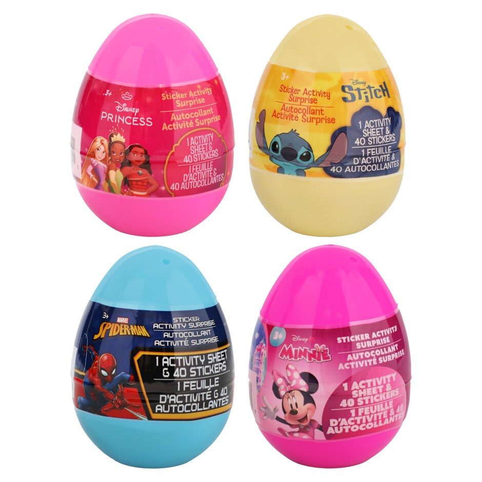 Easter Stickers Activity Egg With Cartoon Design, 1-ct. | Dollar Tree