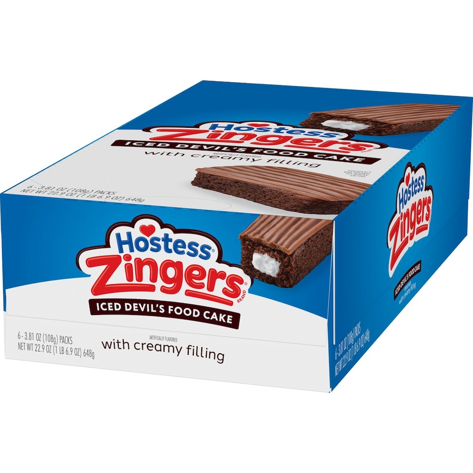 Hostess Zingers Iced Devil's Food Cake, 3-pc Pack. | Dollar Tree