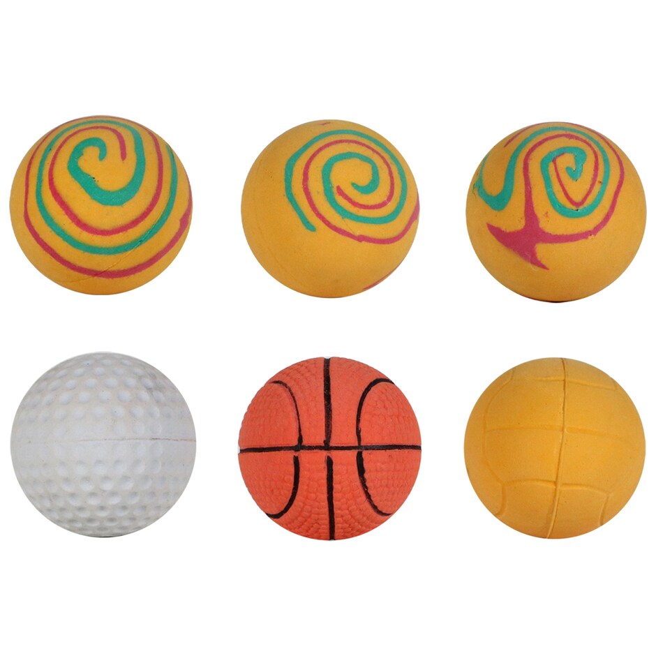 226360-All Star SportsColorful Rubber Balls, 3-ct. Packs