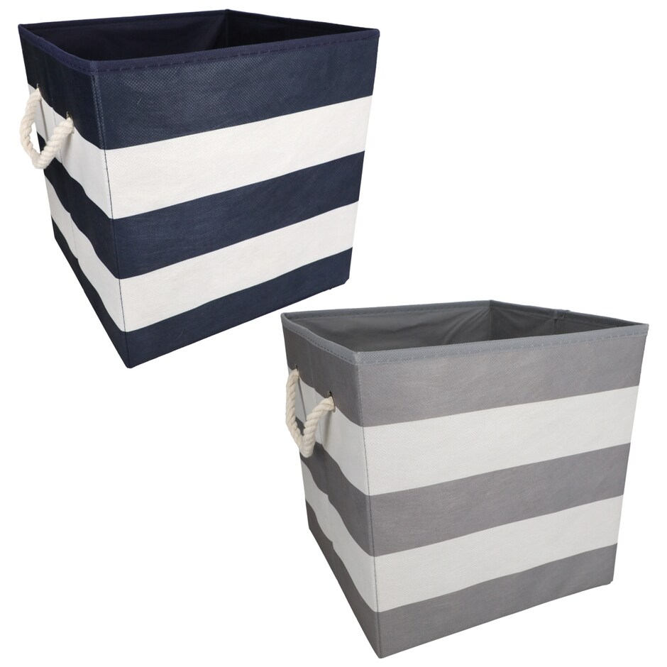Storage Tote Boxes with Handles, 10.6x10.6 in.