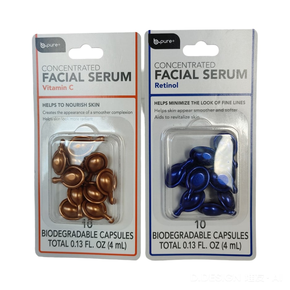 B Pure Concentrated Vitamin C Facial Serum Capsules, 10-ct. Pack