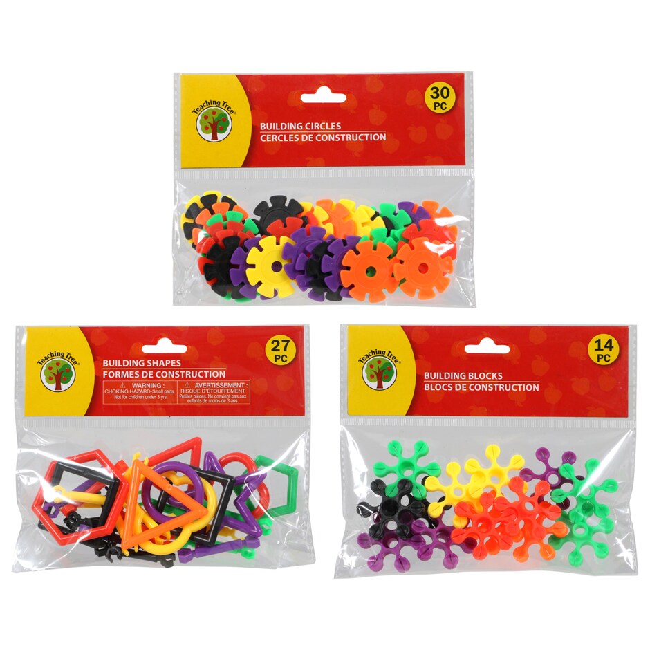 Bulk Teaching Tree Colorful Building Shapes | Dollar Tree