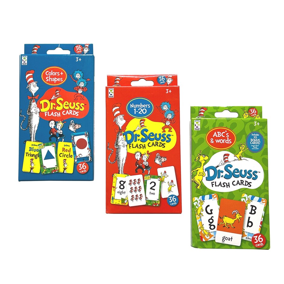 Dr. Seuss Flashcards, Assorted Cards, 36-pc Pack. | Dollar Tree