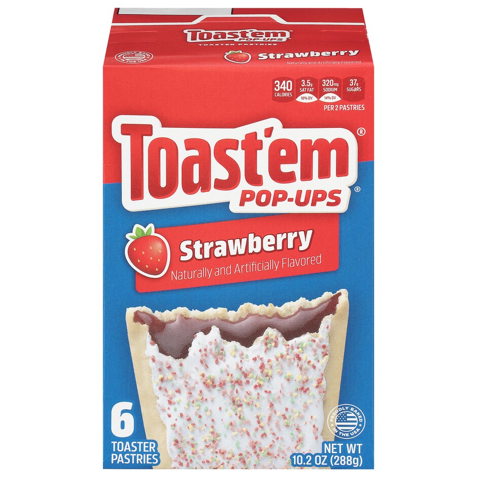 10819-Frosted Strawberry Toast'em Pop-Ups, 6-ct. Boxes