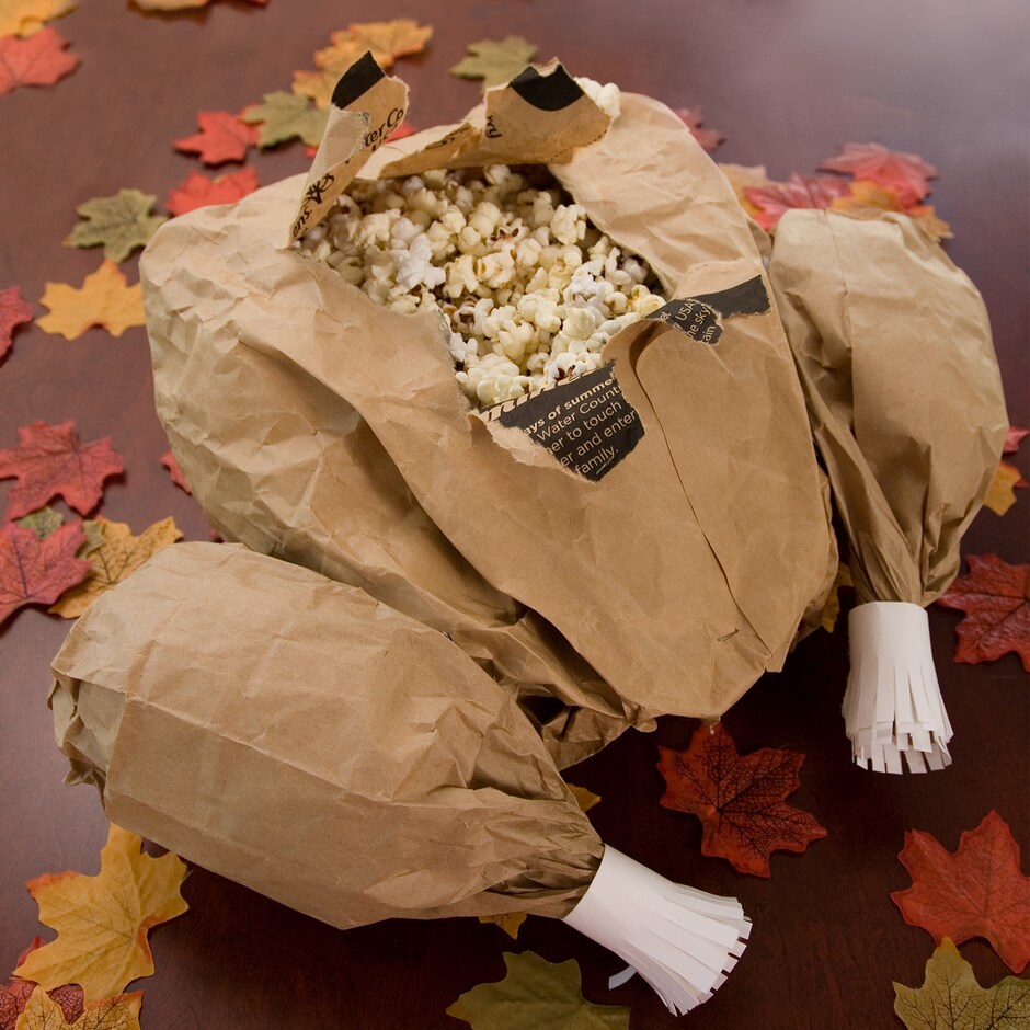 Paper Bag Popcorn Turkey | Dollar Tree