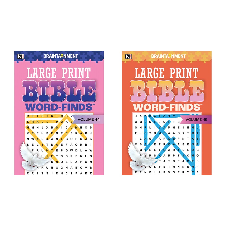 Kappa Large Print Bible Word-Finds Puzzle Book, Assorted volumes, 1-ct ...