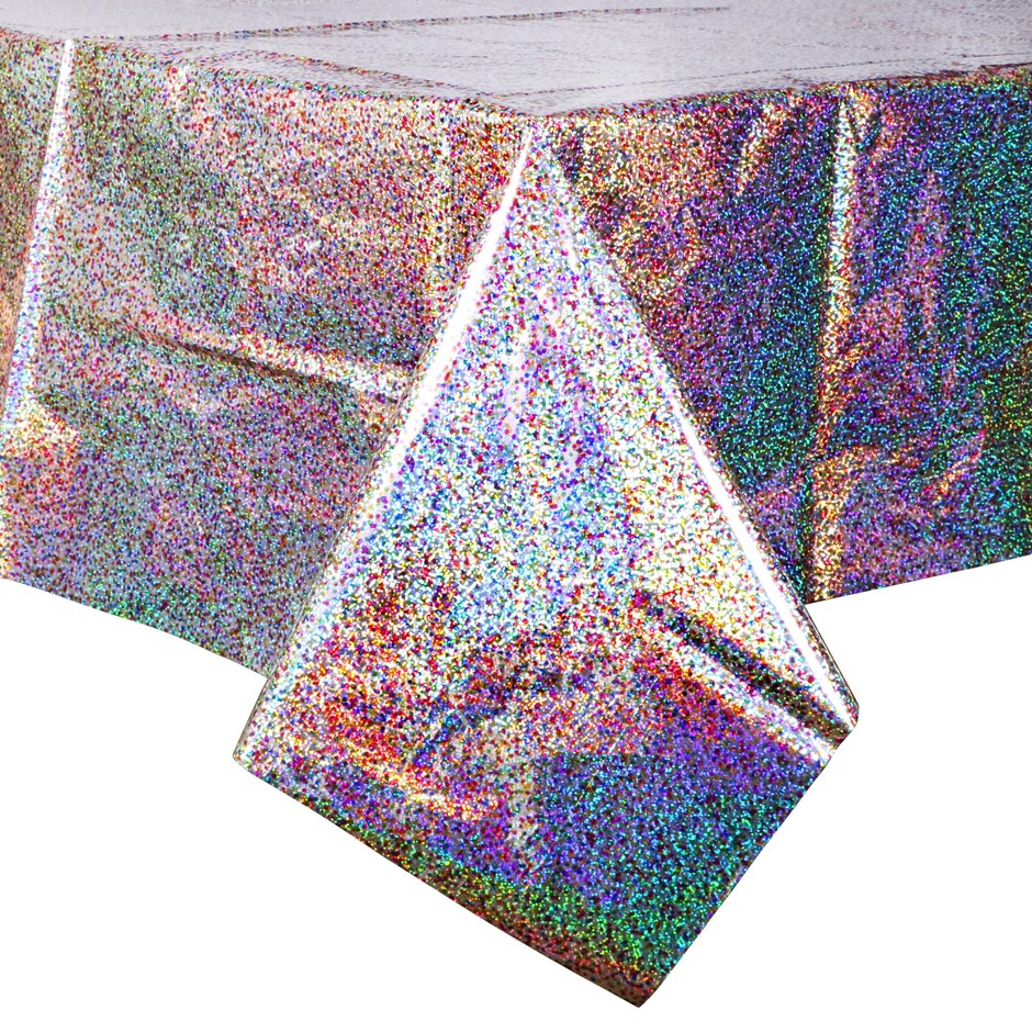 Metallic Confetti Tablecovers, 108x54 in. | Dollar Tree