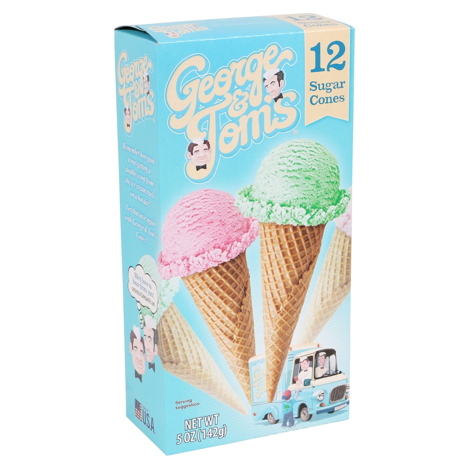 Bulk George And Toms Sugar Ice Cream Cones 12 Ct Packs Dollar Tree