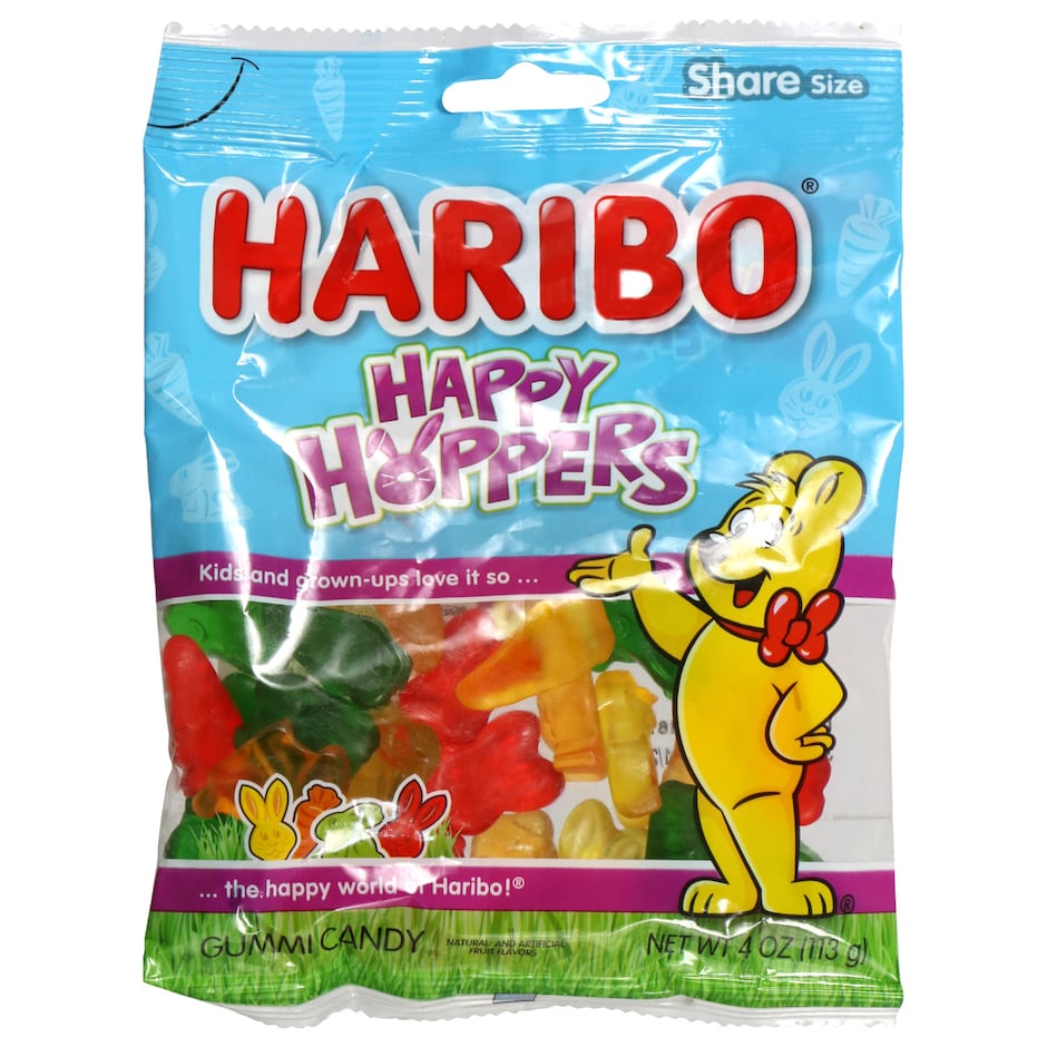 Haribo Happy Hoppers Gummy Bunnies, 4 oz. Bags | Dollar Tree