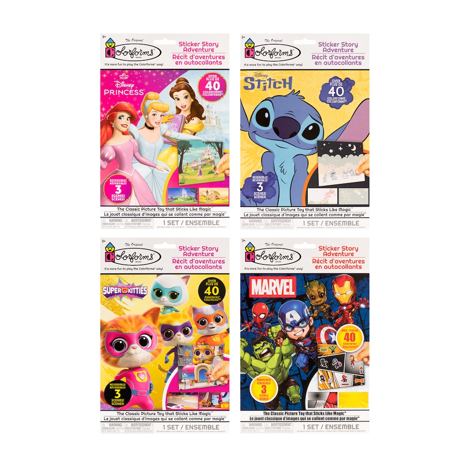 Licensed Disney Colorform Sticker Pack