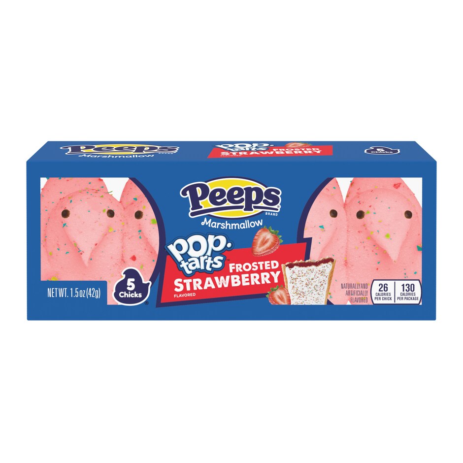 Peeps Marshmallow Frosted Strawberry Pop Tarts, 5-pc Pack. | Dollar Tree