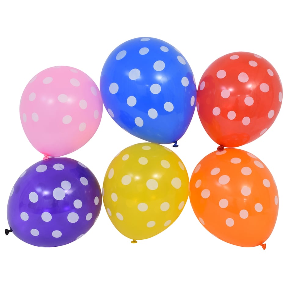 Polka-Dot Balloons, 12-ct. Pack