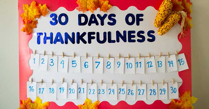 Thankfulness Board