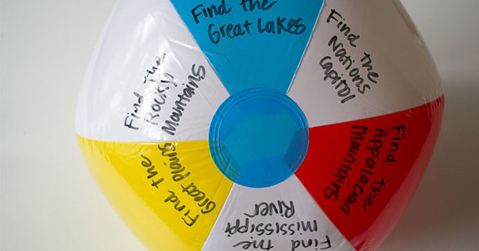 3 Ways to Use Beach Balls in Teacher Lesson Plans - Scavenger Hunt