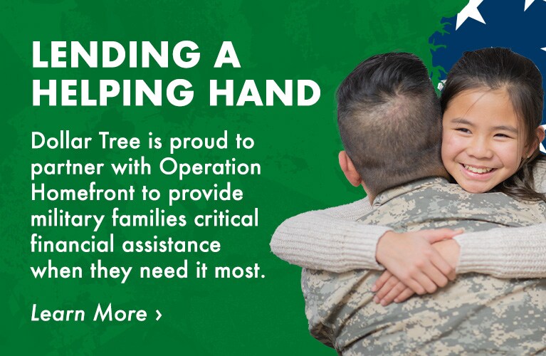 Operation Homefront Fundraiser | DollarTree.com