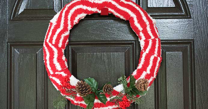 Christmas Sock Wreath