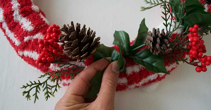 Christmas Sock Wreath