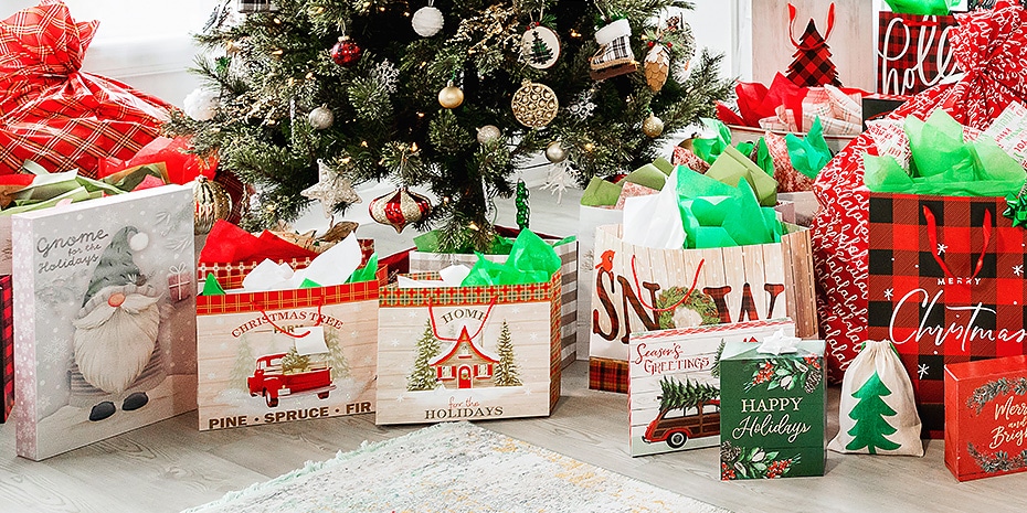 Christmas Gift Bags, Gift Wrapping & Boxes | DollarTree.com