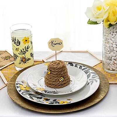 Blog idea: Bee-themed place setting and tablescape