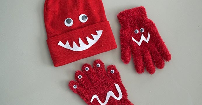 Handmade Monster Mittens
