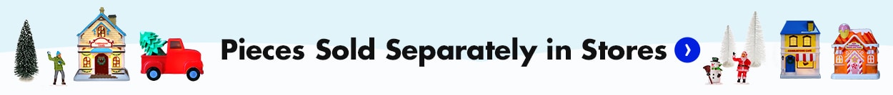 Cobblestone Corners village pieces sold separately in stores: trees ...