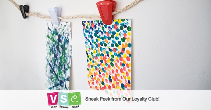 DIY Clothesline art display