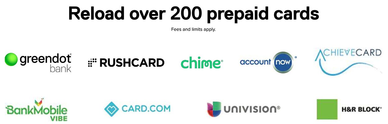 Reload Over 200 Prepaid Cards