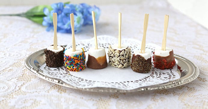 Chocolate-Covered Marshmallows Pops | Dollar Tree