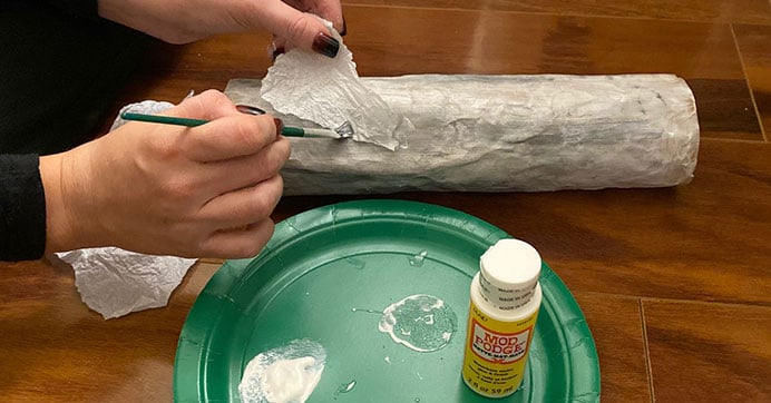 Faux Wood Birch Logs