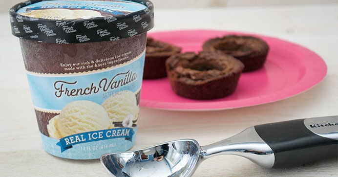 Ice Cream Brownie Bowls