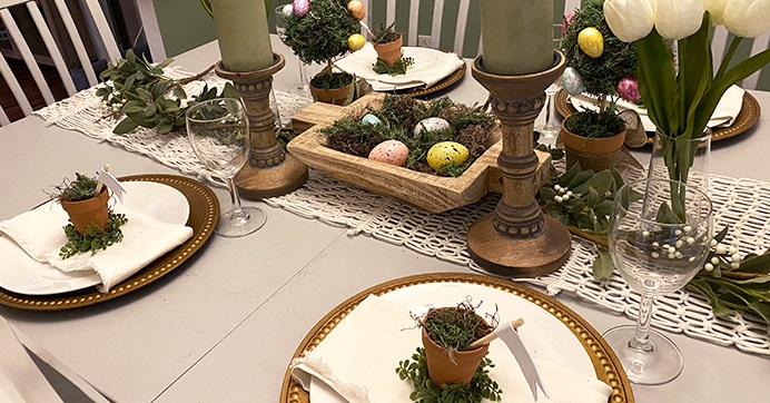 Elegant Spring Tablescape