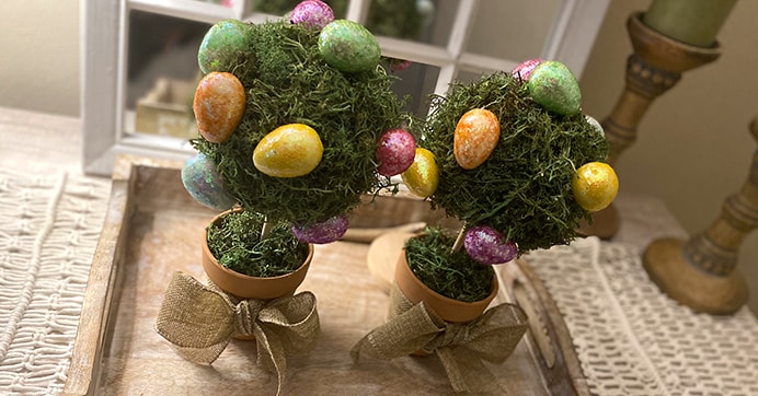 DIY Egg Topiaries for Easter | Dollar Tree