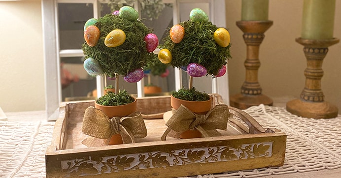 Easter Egg Topiaries