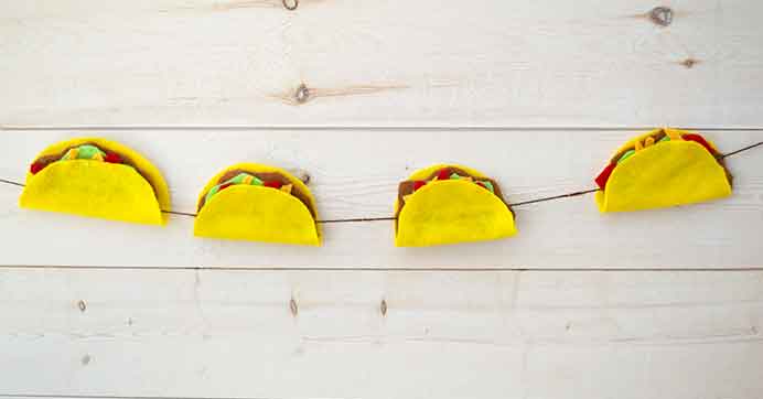 Fun and Festive Taco Garland | Dollar Tree