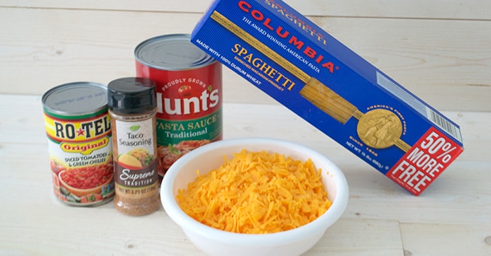 Easy Taco Spaghetti Bake