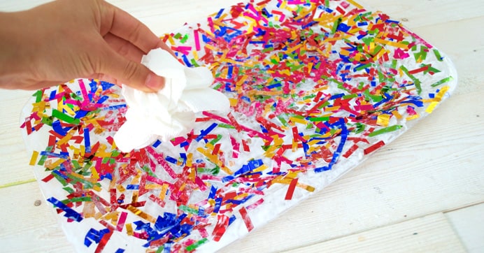 DIY Confetti Serving Tray