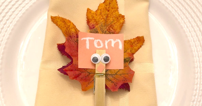 Thanksgiving Table Place Cards | Dollar Tree