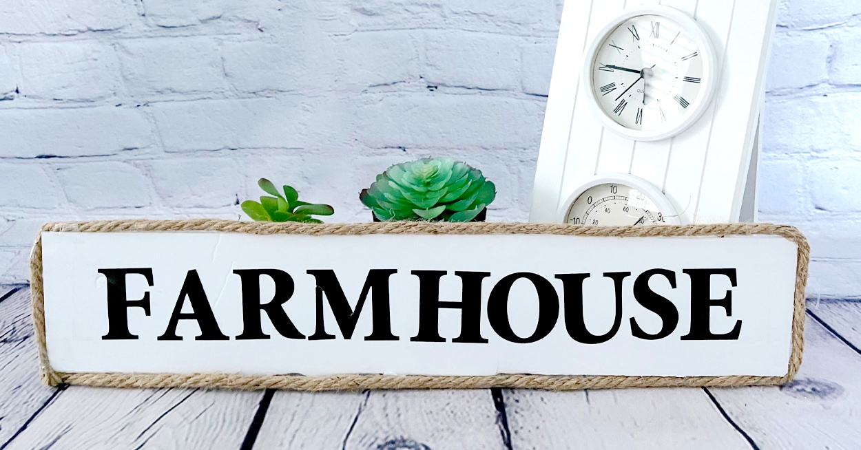 Rustic DIY Farmhouse Sign | Dollar Tree