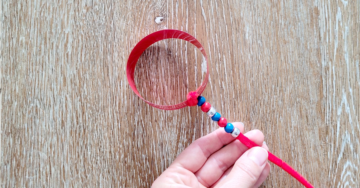 Patriotic Beaded Bubble Wands | Dollar Tree