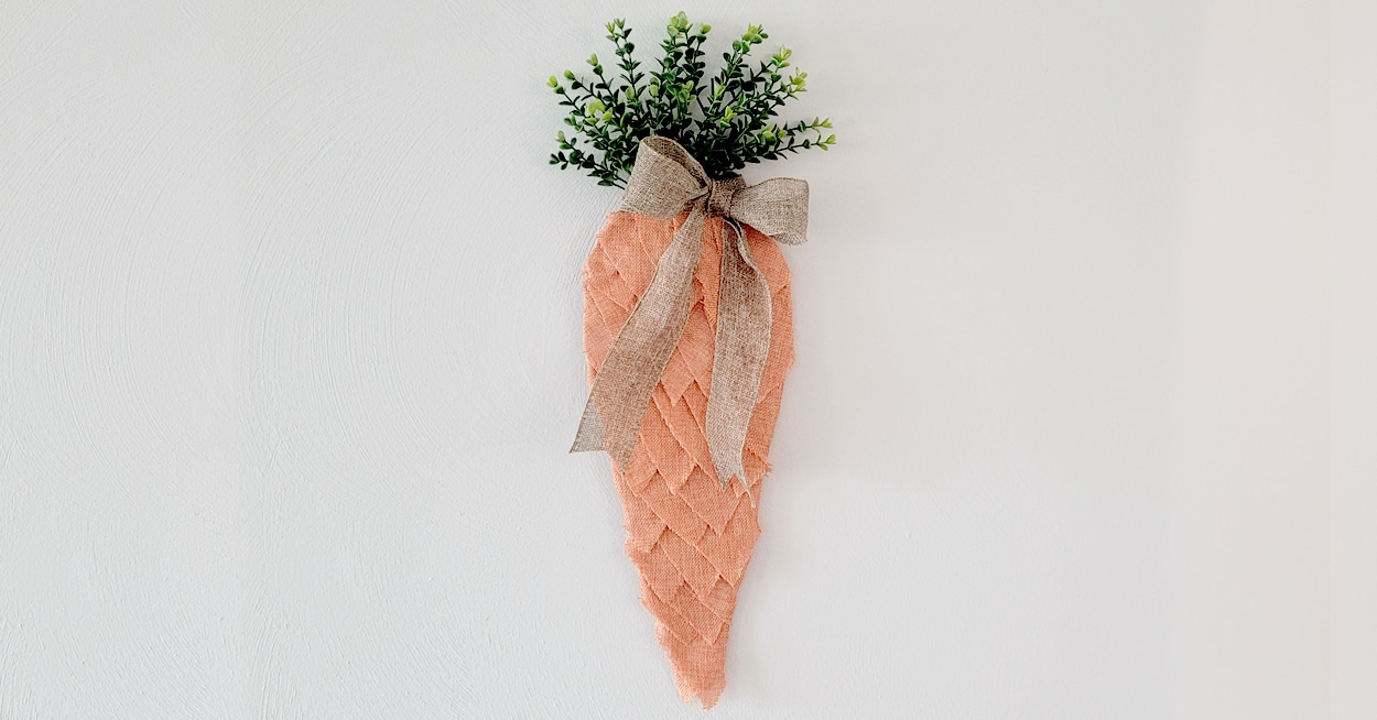 Rustic Carrot Wreath for Easter | Dollar Tree